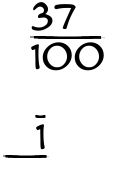 What is 37/100 [OP] 0/0?